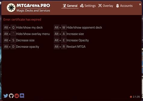certificate has expired r mtgarenapro
