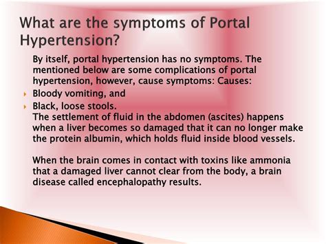 Ppt Portal Hypertension Causes Symptoms Daignosis Prevention And
