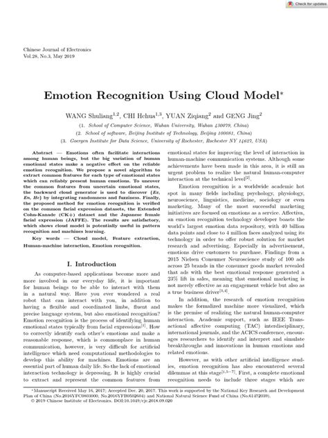 chinese j of electronics 2019 wang emotion recognition using