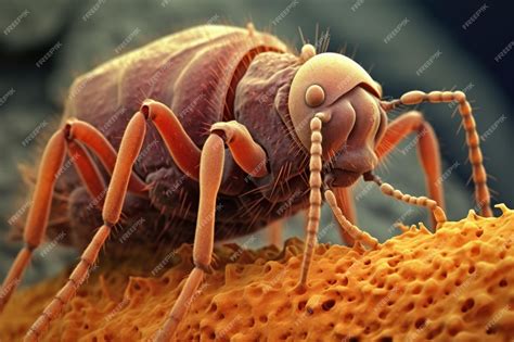 Premium Ai Image Microscopic Image Of A Bed Bugs Body And Legs