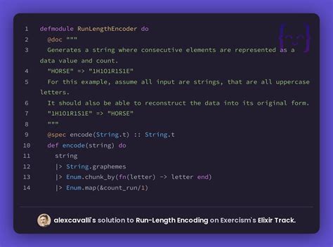 Alexcavallis Solution For Run Length Encoding In Elixir On Exercism