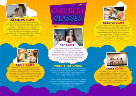 Additional School Classes Brochure Template Postermywall