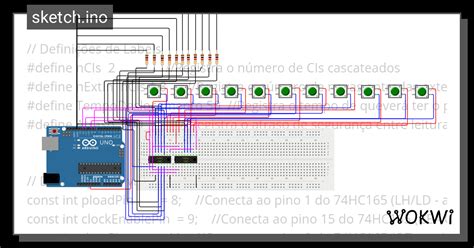 74hc165 wokwi esp32 stm32 arduino simulator