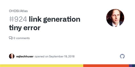 Link Generation Tiny Error · Issue 924 · Ohdsiatlas · Github