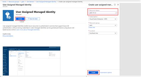 using user assigned managed identity to access azure key vault from