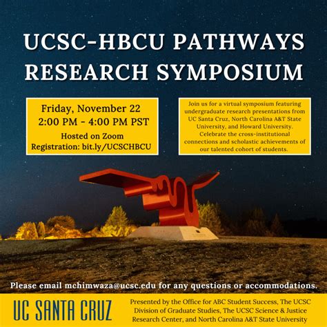 November 22 2024 Ucsc Hbcu Pathways Research Symposium Science