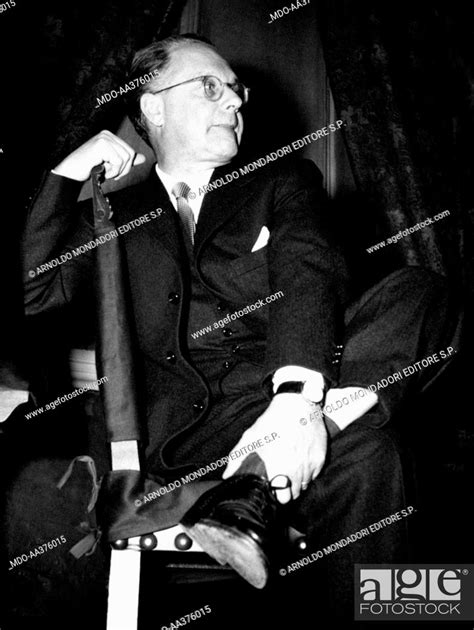 Edoardo Amaldi Sitting On A Chair The Italian Physicist Edoardo