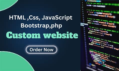 Make Your Customer Website With Html Css Java Script Php Responsive