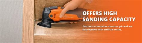 Fein Sanding Sheets With Hook And Loop Attachment Aluminum Oxide Full