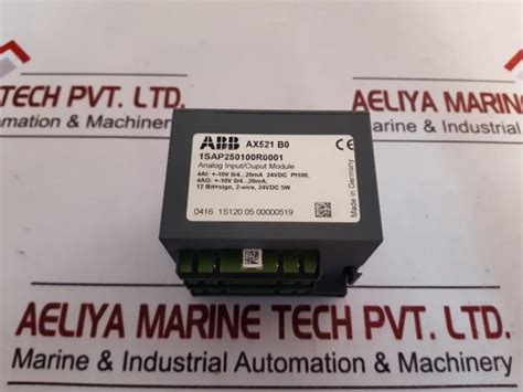 abb ax521 b0 analog input output module 1sap250100r0001 aeliya marine