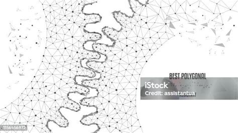 기어 휠 삼각형과 점의 다각형 흑백 그림입니다 개념 운동은 삶 팀워크 아이디어 기술 무한대입니다 매크로 낮은 폴리 기어 기계 부분에 대한 스톡 벡터 아트 및 기타 이미지