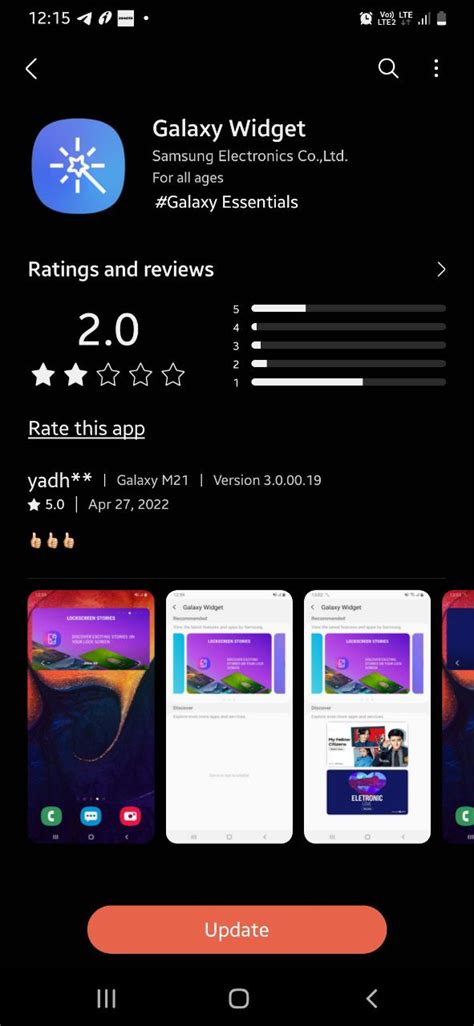 Samsung One Ui Galaxy Widget 3 0 00 27 Update Brings Improvements Sammy Fans