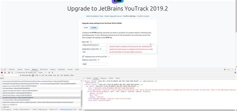 Error With Docker Image Could Not Listen On 0000443 Youtrack