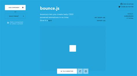 bounce js generador de animaciones css3 en linea