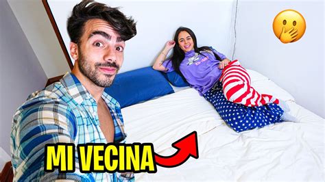 Mi Vecina Se Queda A Dormir En Mi Casa Youtube
