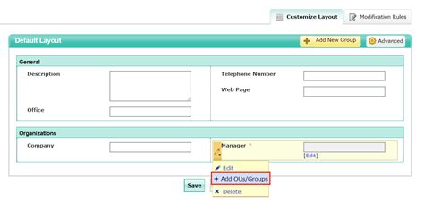 Force Manager Attribute Update In Active Directory From Specific Ous Or Groups