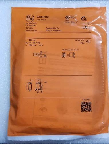 Ifm Diffuse Reflection Sensors With Background Suppression O6h200 At Rs 6000 Electrical Item