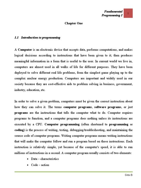 chapter 1 overview of computer programming download free pdf