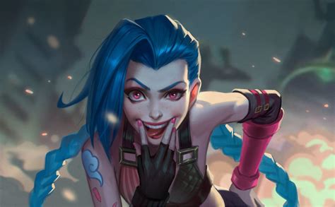 Jinx 黑 咔 League Of Legends Characters Lol League Of Legends League