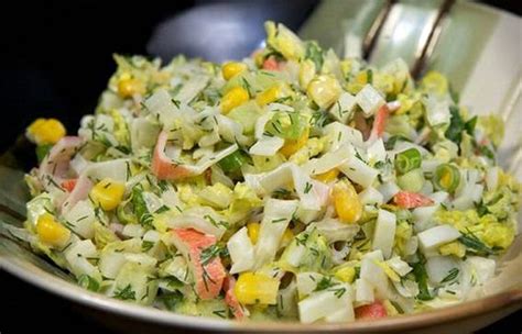 Крабовый салат без риса 3 рецепта Домашние рецепты