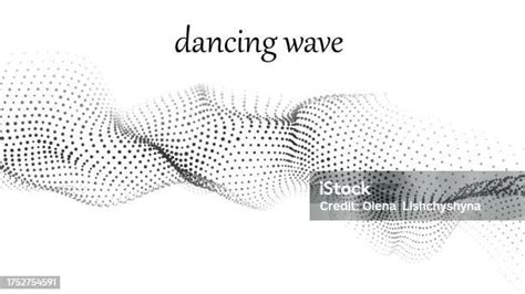 흰색 배경에 움직이는 파티클의 물결 빅 데이터 전송 추상 벡터 3d 그림입니다 0명에 대한 스톡 벡터 아트 및 기타 이미지 0명 3차원 형태 개념 Istock