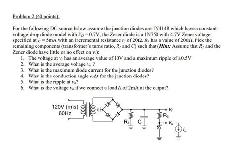 Solved Problem 2 60 Points For The Following DC Source Chegg Com