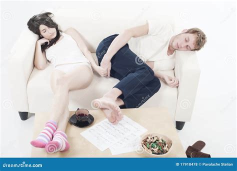 A Couple Trying To Solve The Problem Stock Photo Image Of Feeling Love