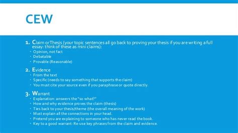 Cew Writing Technique