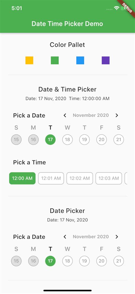 Top Flutter Date Picker Time Picker Calendar Range Picker Packages Flutter Gems