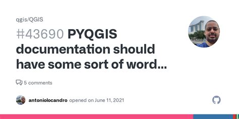 Pyqgis Documentation Should Have Some Sort Of Word Wrap · Issue 43690 · Qgisqgis · Github