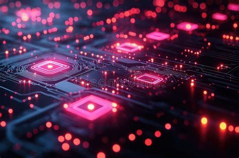 Exploring Vibrant Digital Circuits With Glowing Connections And