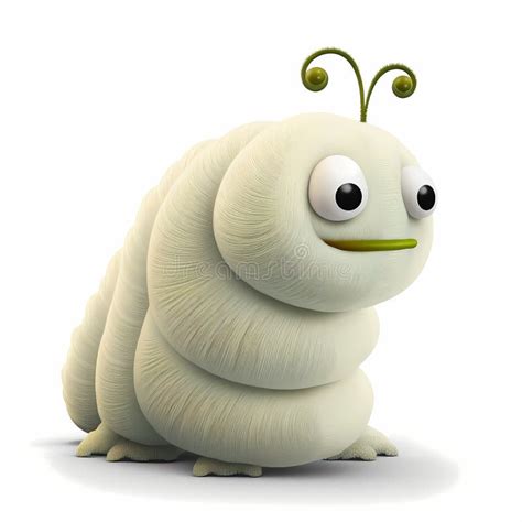 Silk Worm Cartoon Style Generative Ai Stock Illustration Illustration Of Yellow Funny 272529467