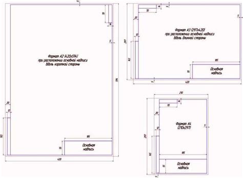 Разбивка листа на форматы и оформление работы
