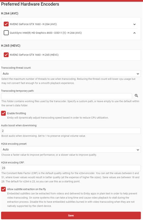 Problem Transcoding When Source File Is H265 Page 2 Generalwindows Emby Community