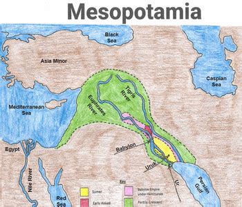 Mesopotamia Paper Map By Amy Dollar Tpt