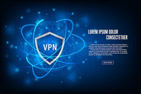 Premium Vector Vector Shield With Vpn And World Map Security Cyber Shield Concept Virtual
