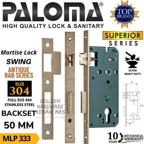 Promo Body Kunci Mortise Lock Mlp 333 Ior Swing 50mm Rab Diskon 23 Di