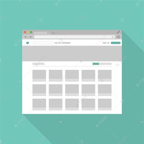 平面样式的浏览器。素材图片免费下载 千库网