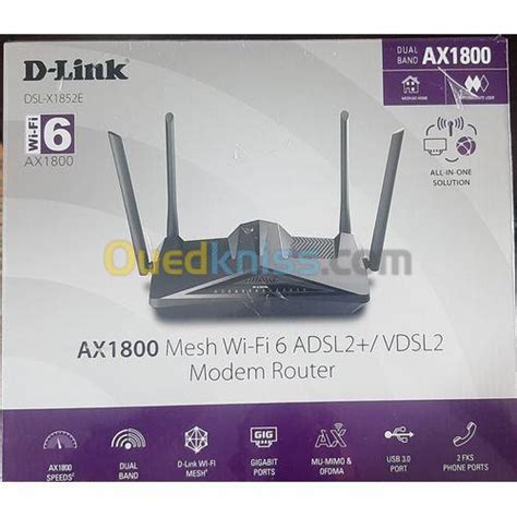 Modem D Link Ax1800 Wifi6 Dsl X1852e Alger Alger Centre