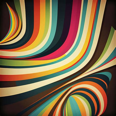 Premium Photo Artistic Abstract Artwork Bright Stripe Pattern Design