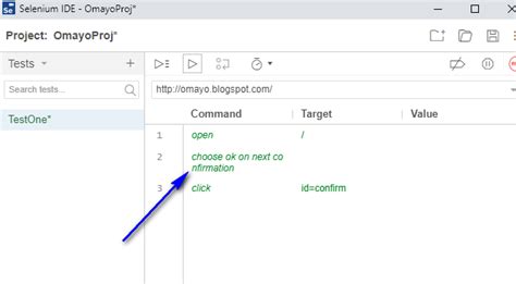New Selenium Ide Using ‘choose Ok On Next Confirmation Command For