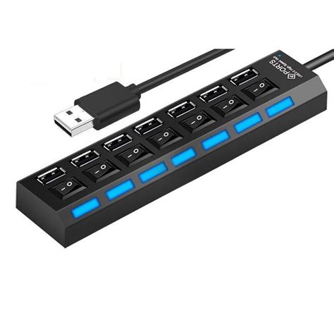 Usb Hub 2 0 Multi Usb 2 0 Hub High Speed Led 4 7 Vicedeal