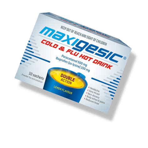 Maxigesic® Cold And Flu Hot Drink Aft Pharmaceuticals Australia