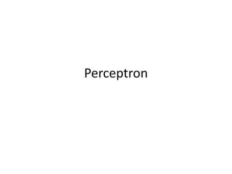 Perceptron Study Material With Xor Example Pdf