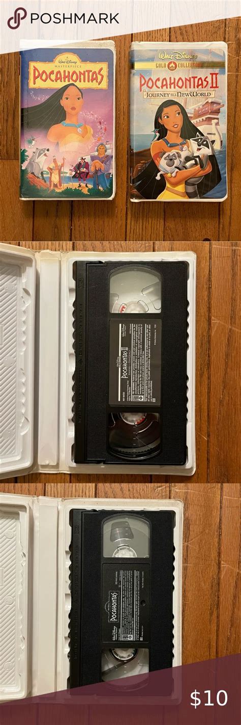 Pocahontas And Pocahontas Ii Journey To A New World Vhs Set Of 2