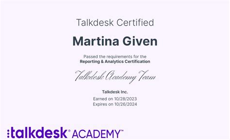 Im Happy To Share That Ive Obtained A New Certification Talkdesk