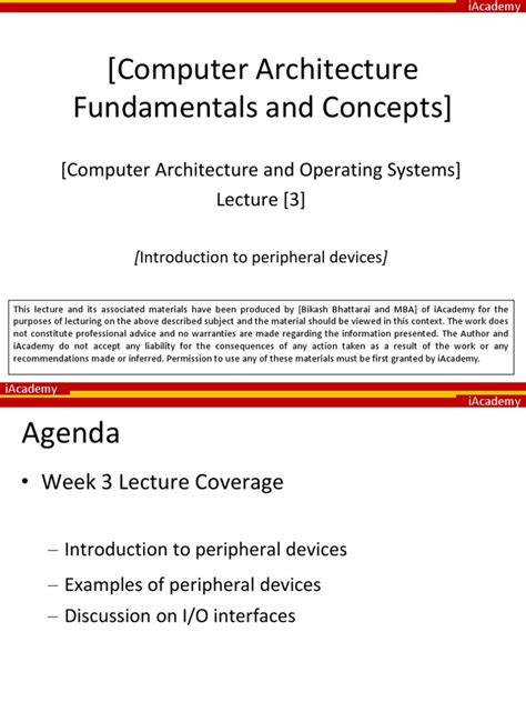lecture 3 introduction to peripheral devices pdf input output central processing unit