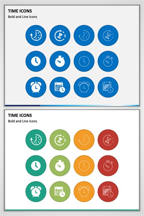 Time Icons For PowerPoint And Google Slides Power Point Template Powerpoint Icon Powerpoint