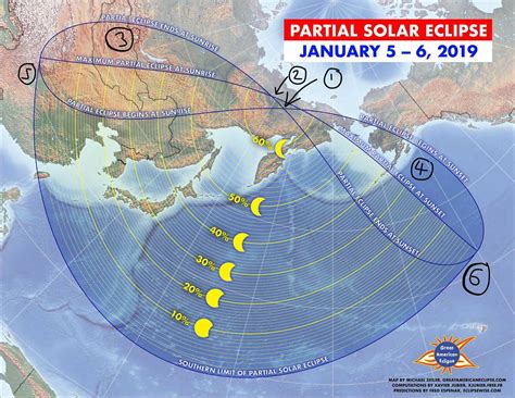 Partial Solar Eclipse Map
