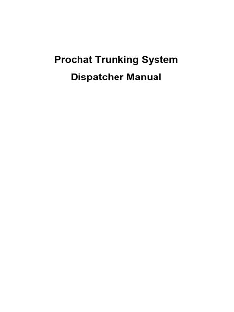 Belfone Prochat Trunking System Dispatcher Manual Pdf Button Computing Icon Computing